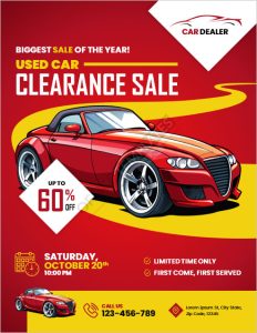 8+ Free Printable Car for Sale Flyer Templates in MS Word
