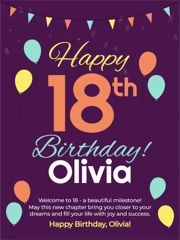 Free Editable Birthday Card Templates Online | Download & Customize
