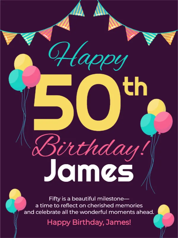 Free Editable Birthday Card Templates Online | Download & Customize