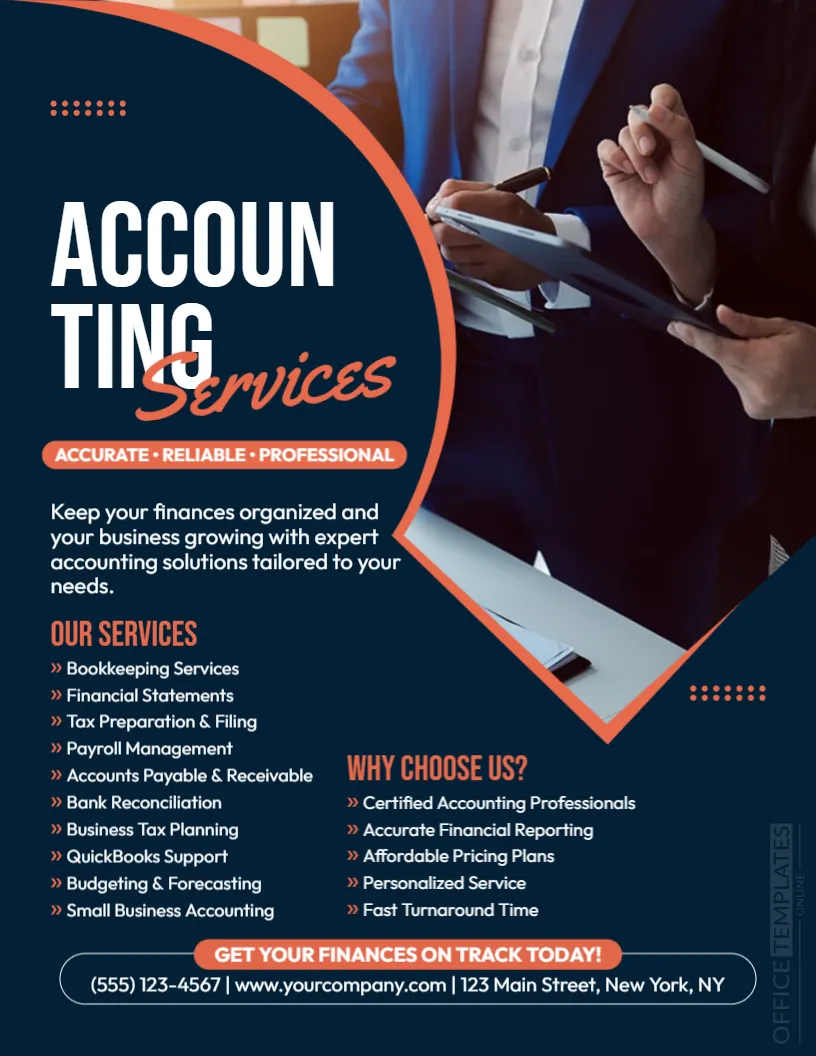 Tax Services Flyer Template – Editable Tax Preparation Flyer